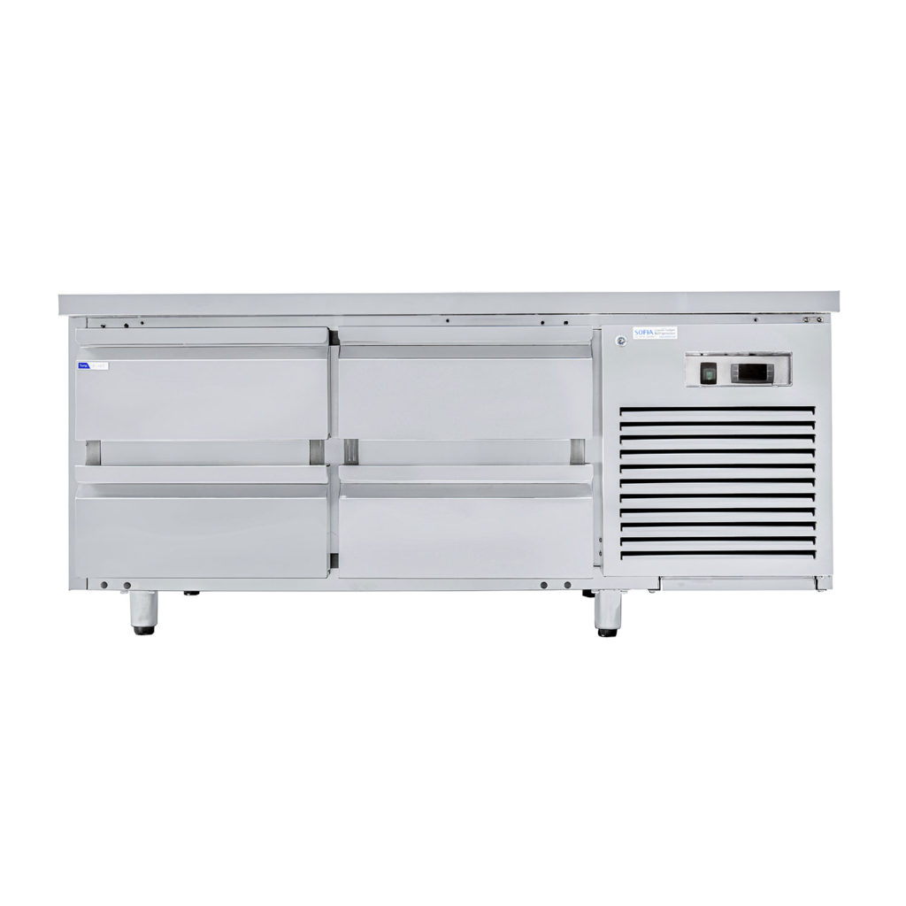 Low Boy Four Drawer Chiller - Sofia Refrigeration