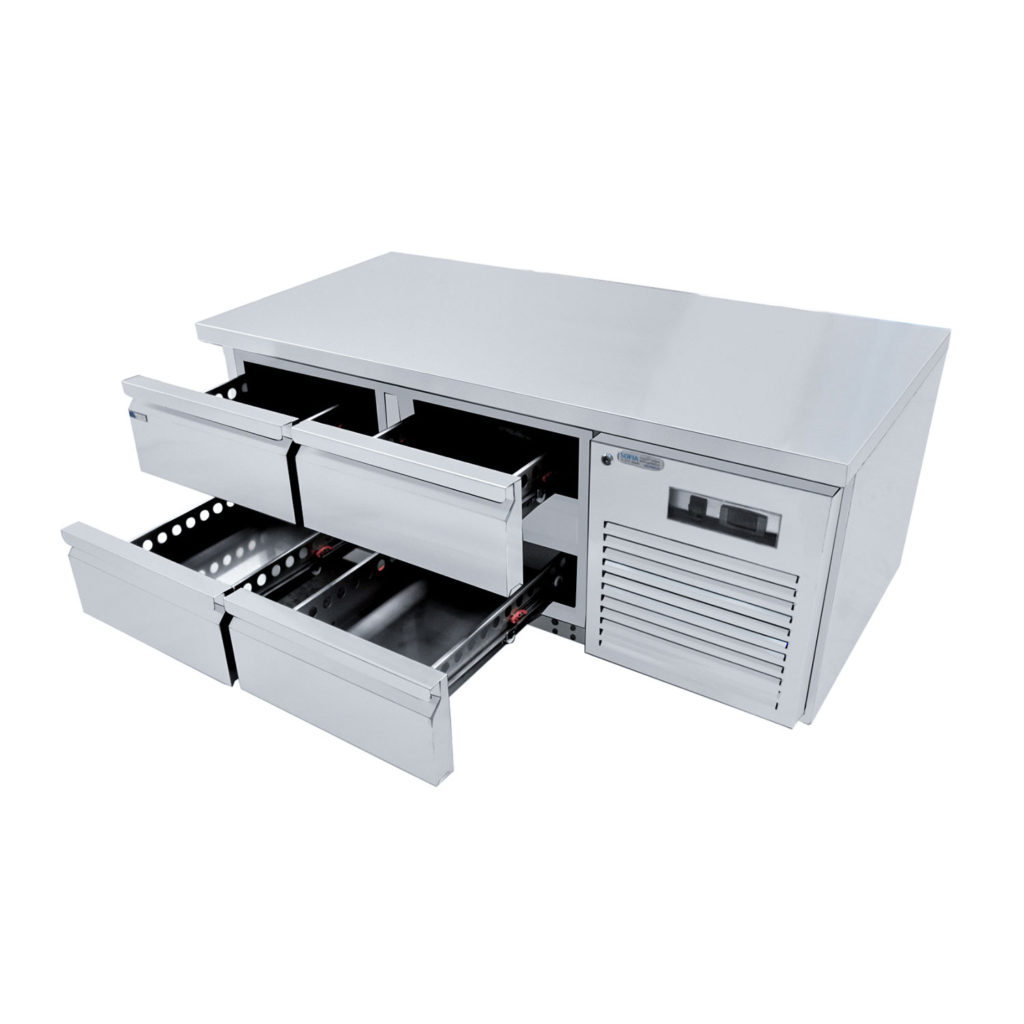 Low Boy Four Drawer Freezer – Sofia Refrigeration