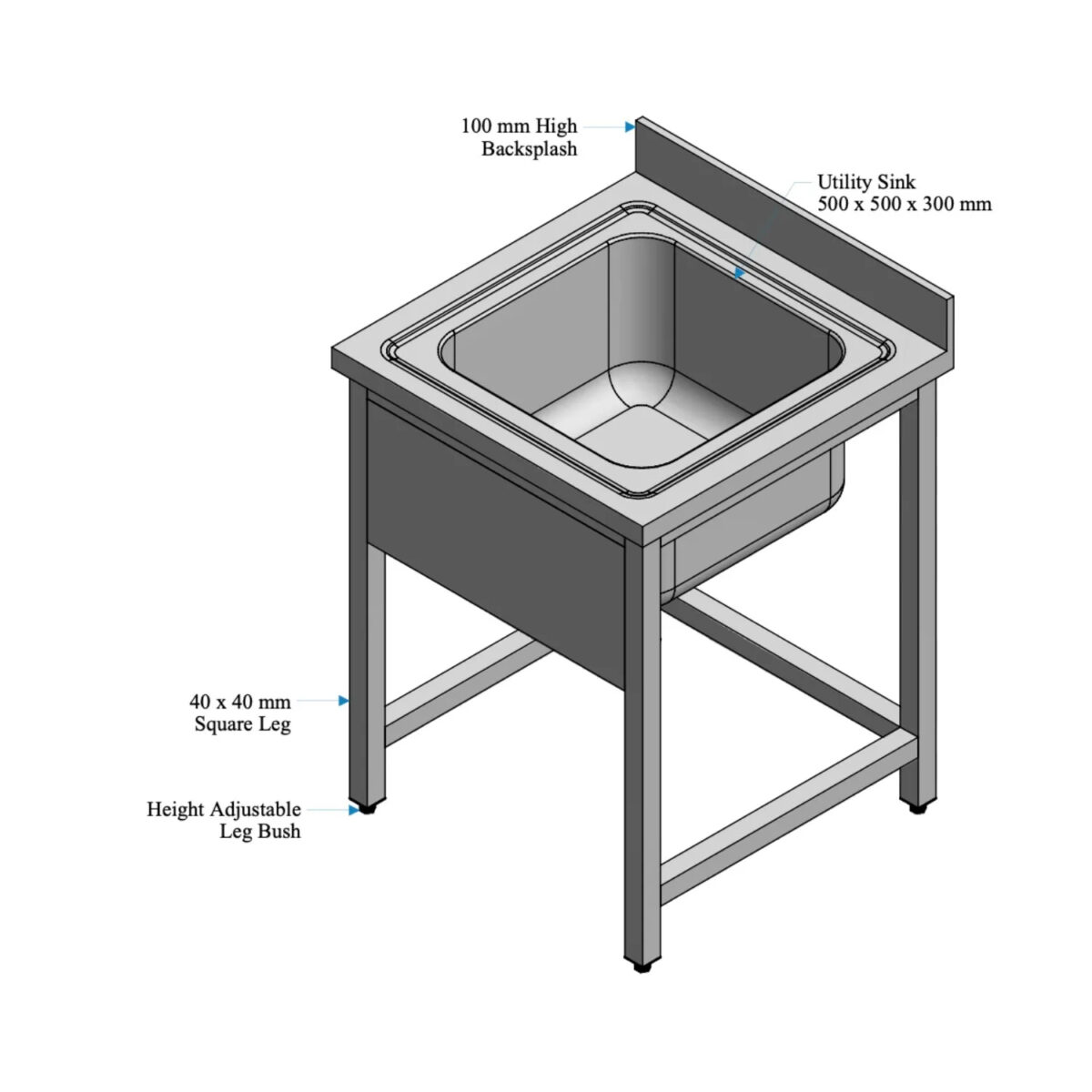 Sink | Commercial Stainless Steel Sink - Sofia Refrigeration