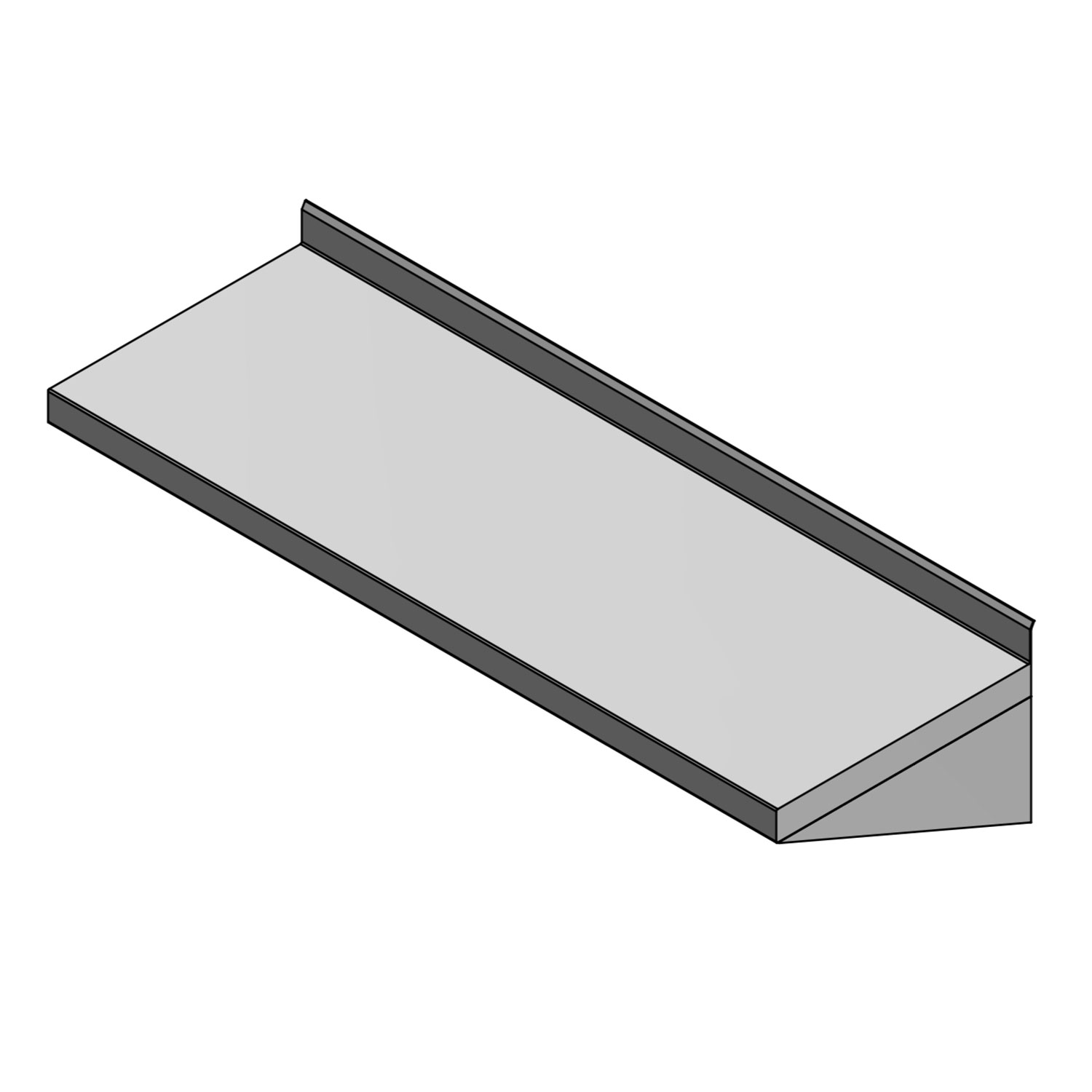 Shop Stainless Steel Wall Shelf