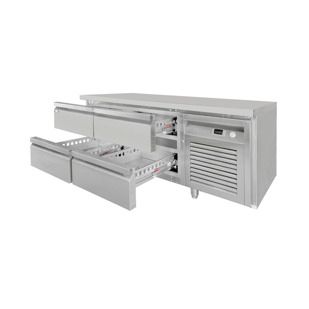 Low Boy Four Drawer Chiller - Sofia Refrigeration