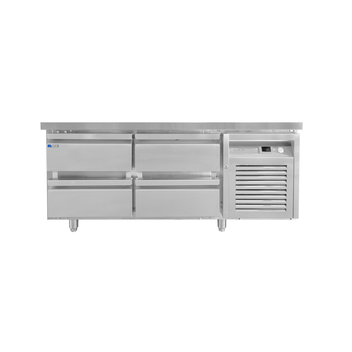 Low Boy Four Drawer Chiller - Sofia Refrigeration