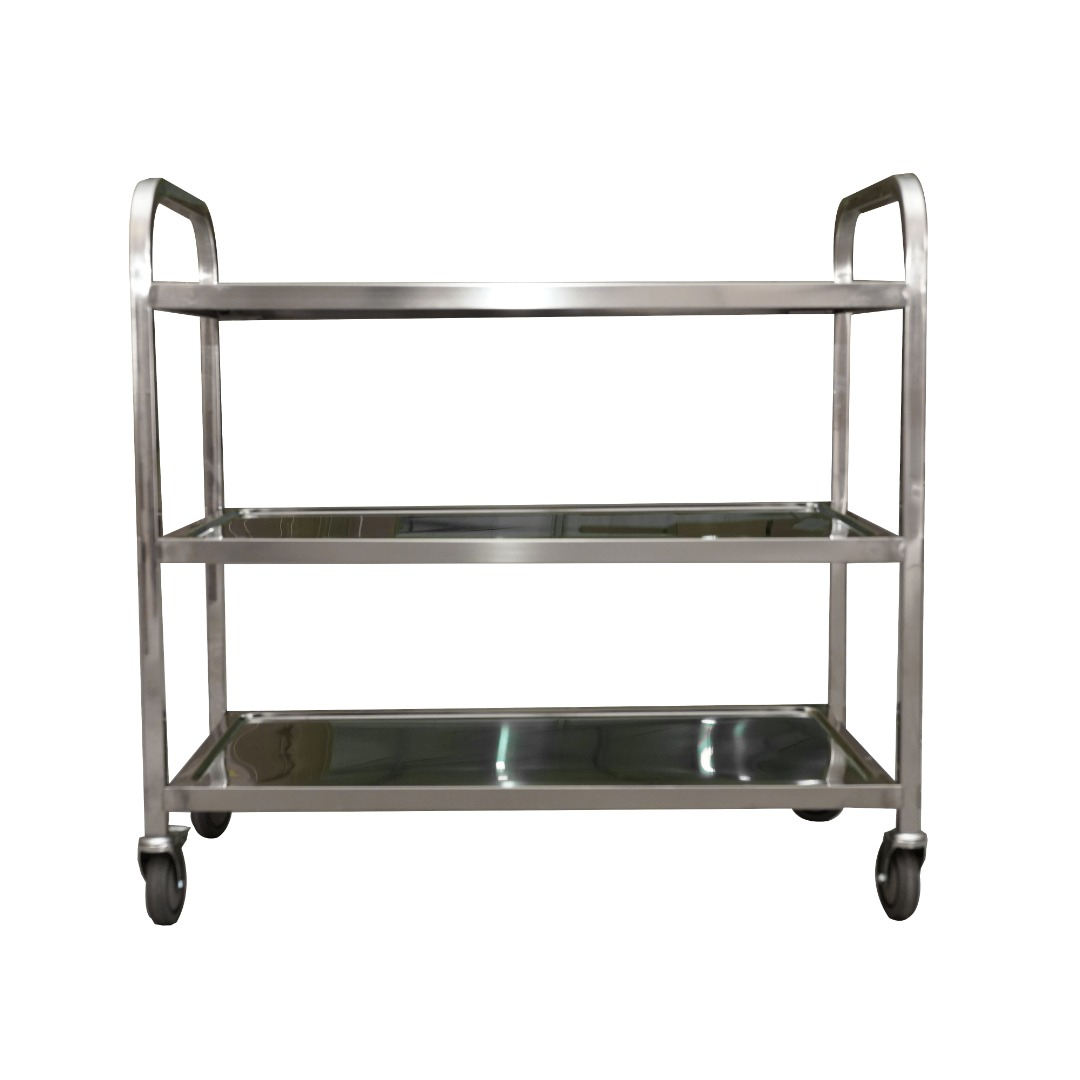 3 Tier Stainless Steel Serving Trolley - Sofia Refrigeration